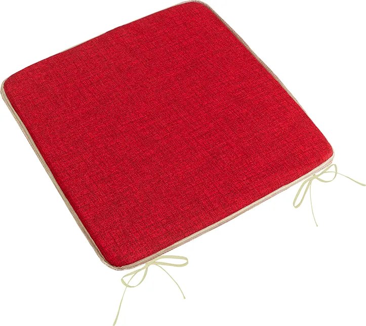 Bellatex Sedák LADA hladký Červená 40x40 cm