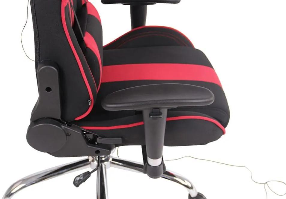 Bhm germany Kancelářská židle Limit XM s masážní funkcí, textil, černá / červená