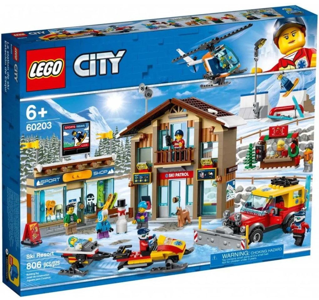 Lego stavebnice lego city town 60203 lyžařský areál