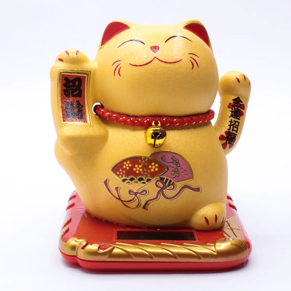 Milujeme Kameny Maneki neko - mávající kočička Solar - Feng shui N