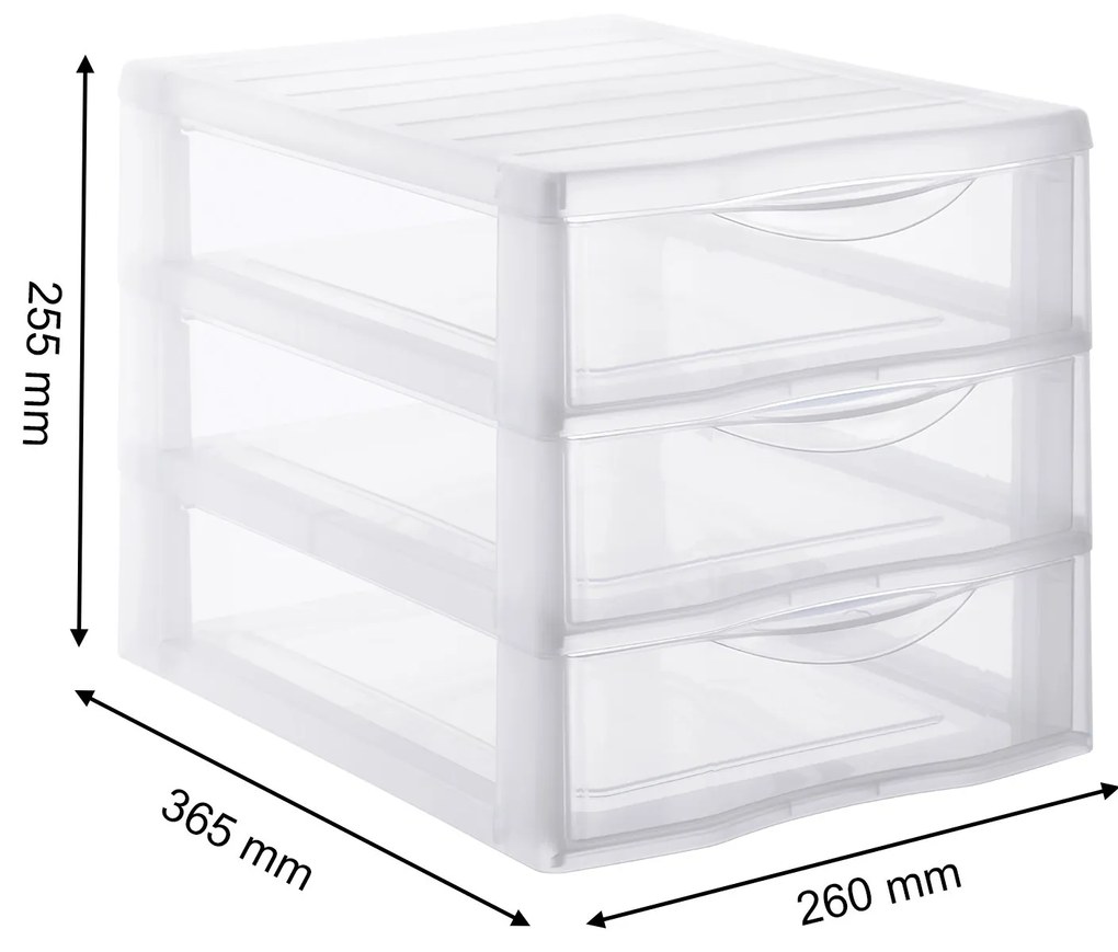 Rotho 3 - Zásuvka, úložný box vysunovací, transparentní Rotho, ORGAMIX