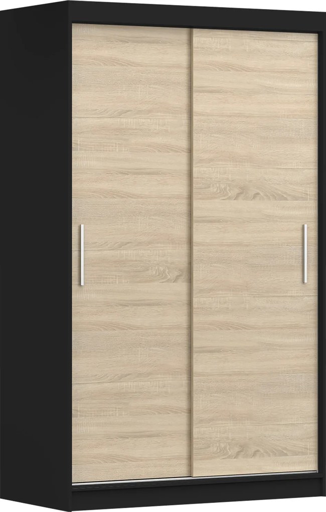 IDZ Šatní skříň NEOMI 04, 120 cm Barva dřeva: Černá + Bílá