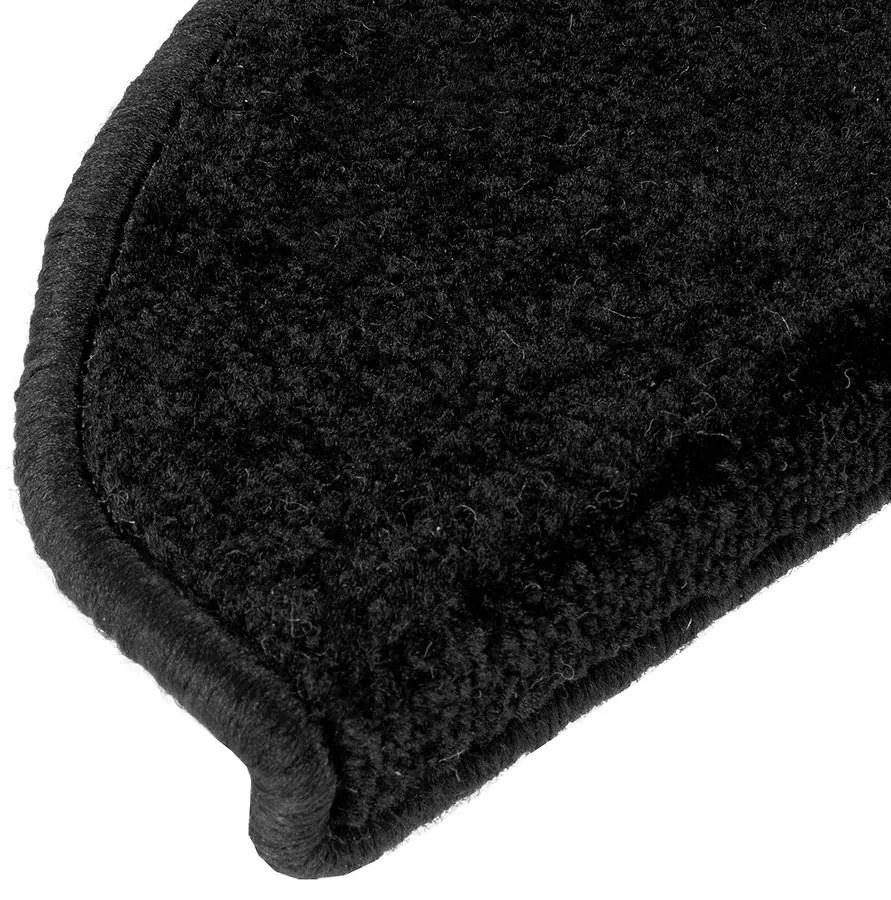 Vopi Nášlapy na schody Eton černý půlkruh, samolepící - 24x65 půlkruh (rozměr včetně ohybu)