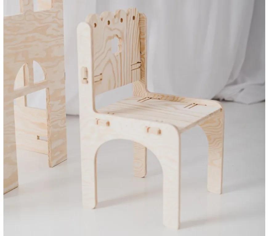 Myminihome Židle EMMA ze dřeva do dětského pokoje Zvolte barvu: Šedá