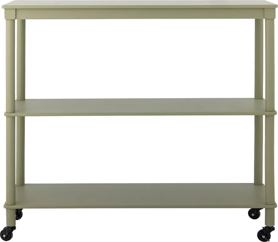 Zelený pojízdný regál 102x91x36 cm Harald – Bloomingville