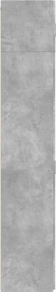Úložná skříňka betonově šedá 70x42,5x225 cm kompozitní dřevo 3281325