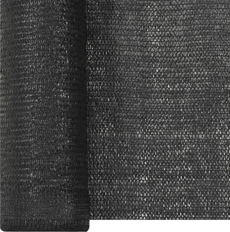 vidaXL Stínící tkanina 1 x 25 m HDPE 150 g/m² [149444] Barva: Černá
