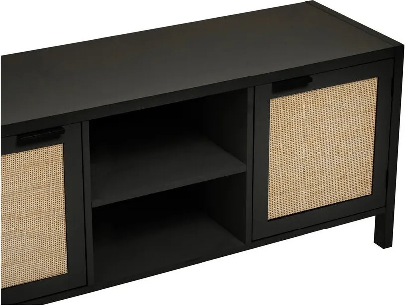 Černý TV stolek 120x52x38 cm Sherman – Premier Housewares