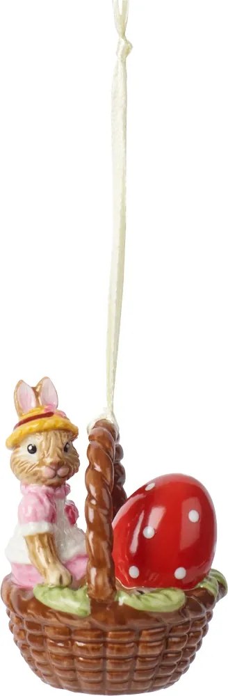 Villeroy&Boch Bunny Tales ornament košík, Anna 45 mm