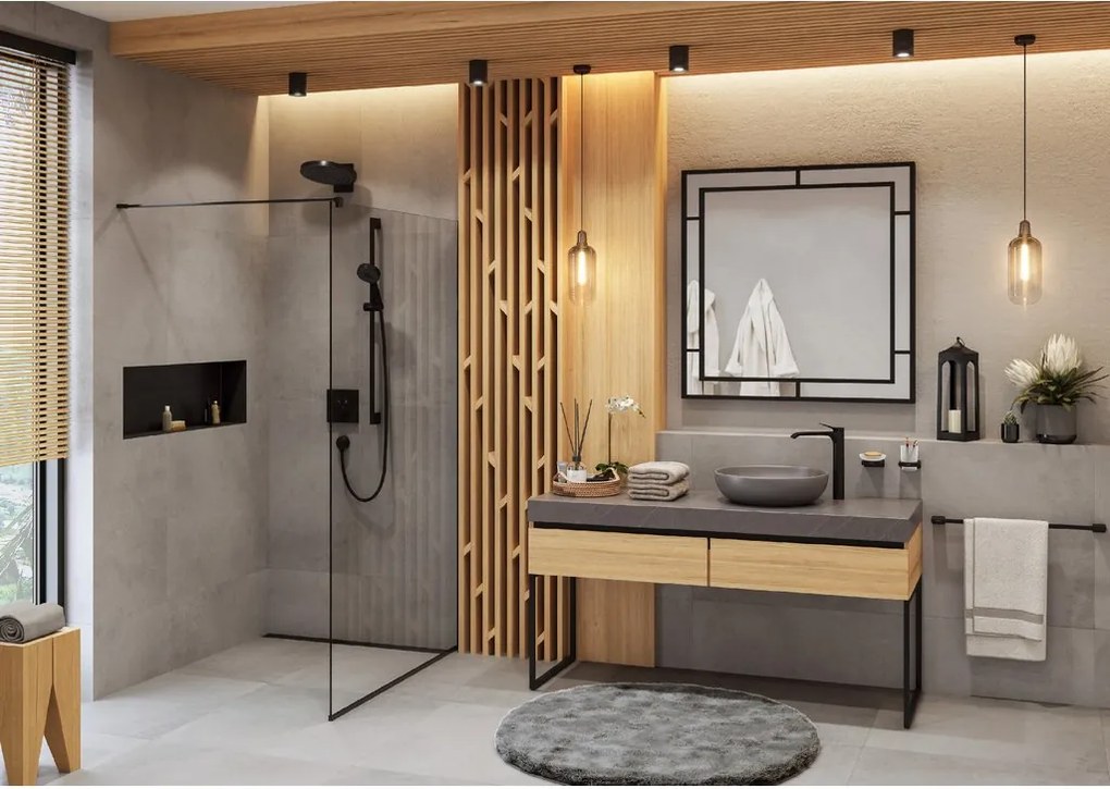 Hansgrohe AddStoris, držák na ručník, matná černá, HAN-41747670