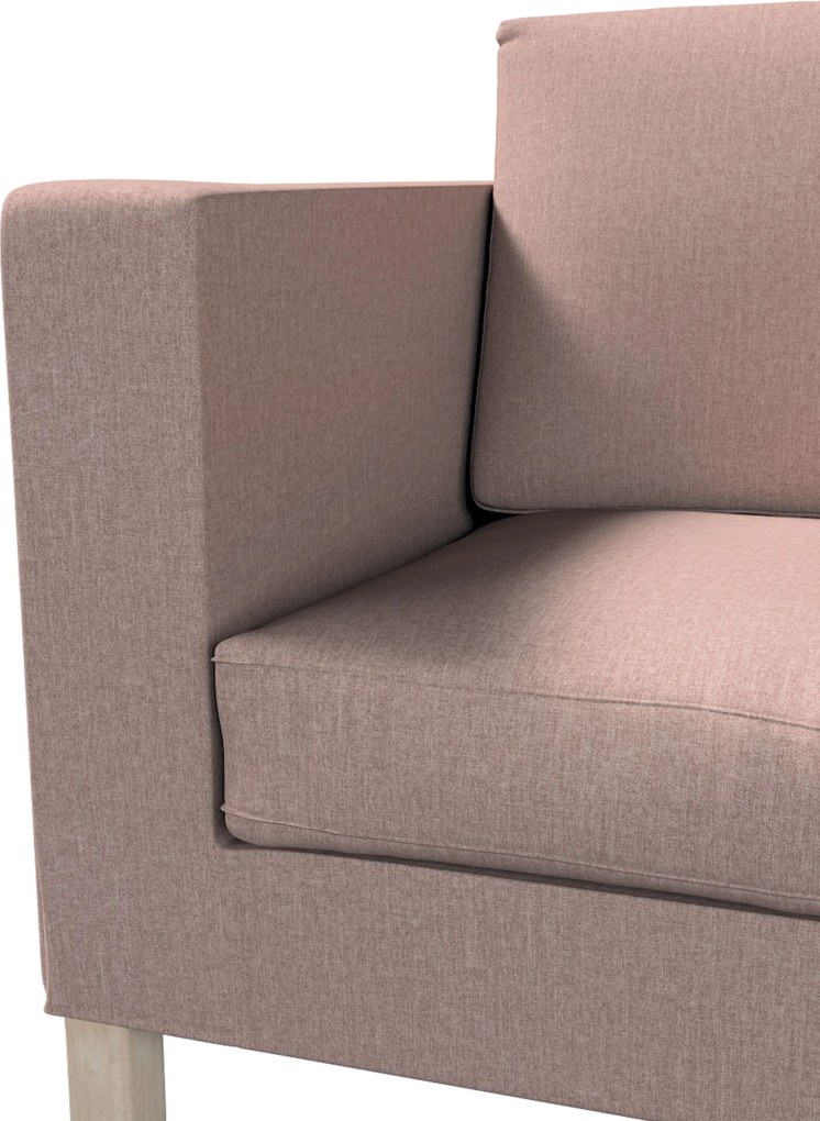 Potah na pohovku IKEA Karlanda 2-místná, krátký barva růžová látka pletený vzor