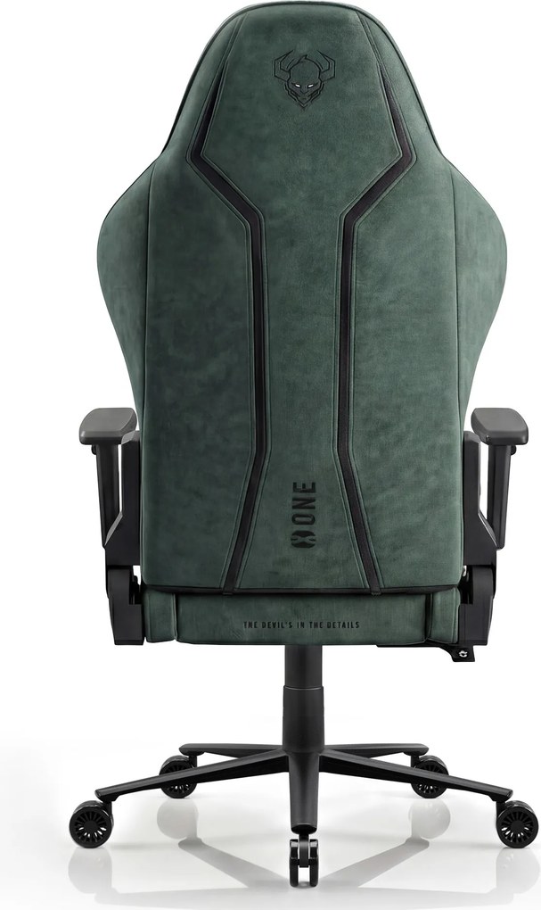 Látková herní židle černý-zelený King Size: Diablo X-One 2.0 Forest Green