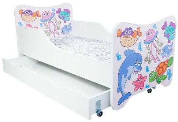 Dětská postel s úložným prostorem 140x70