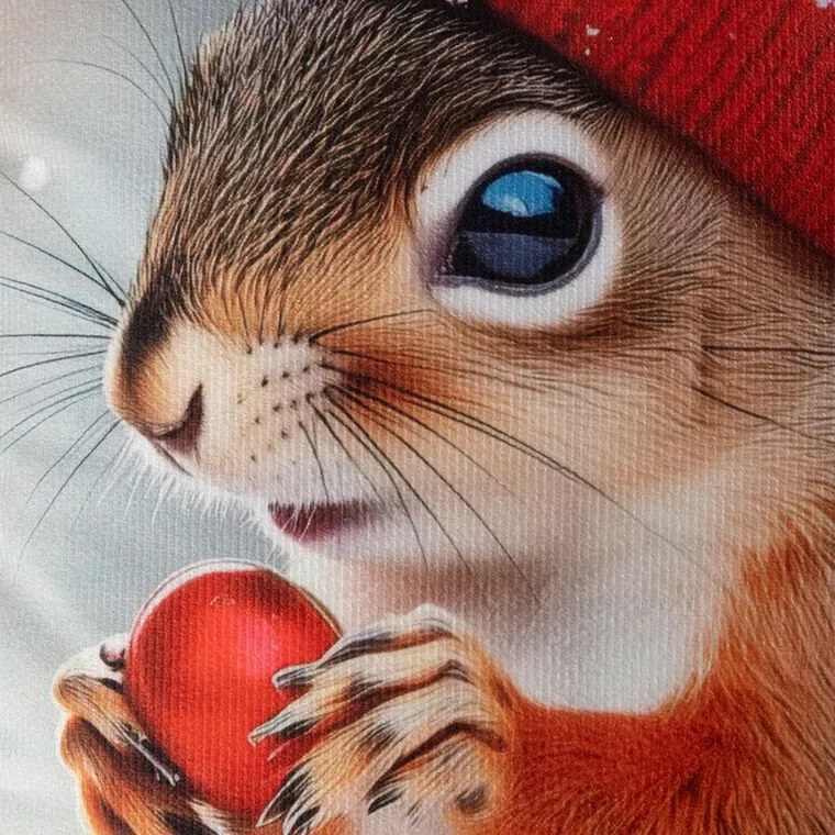 Sada 2 ks povlaků na polštářky VEVERKA A SOVA 40 x 40 cm
