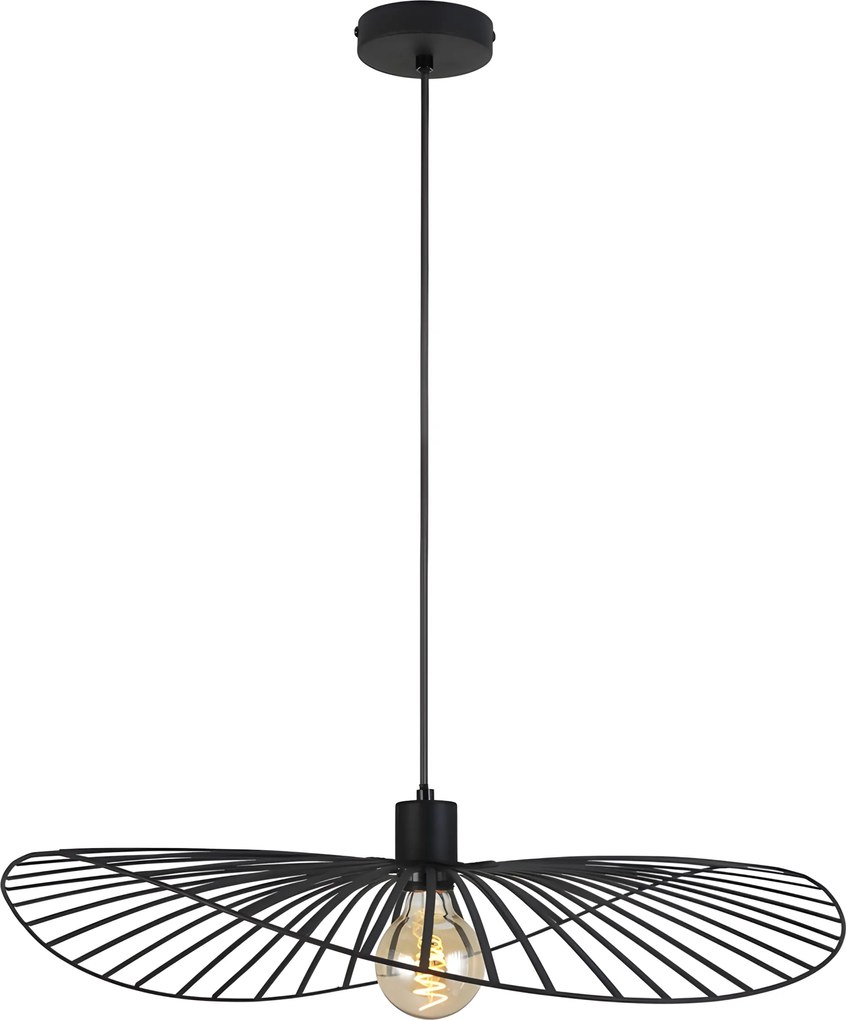 Toolight Toolight, závěsné svítidlo 61cm, 1xE27, APP1841-1CP, černá matná, OSW-07062