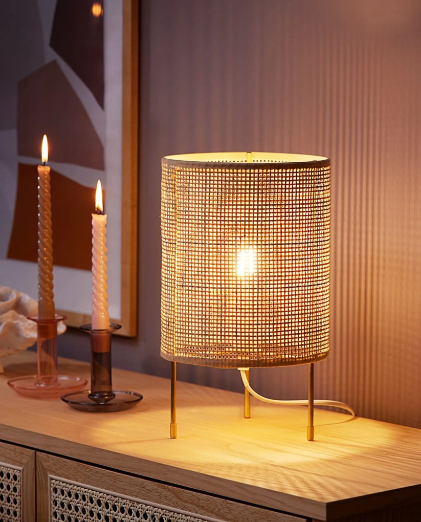 Toolight, noční lampa ve štýlu BOHO 19x31 cm GB2N21, hnědá, OSW-02800