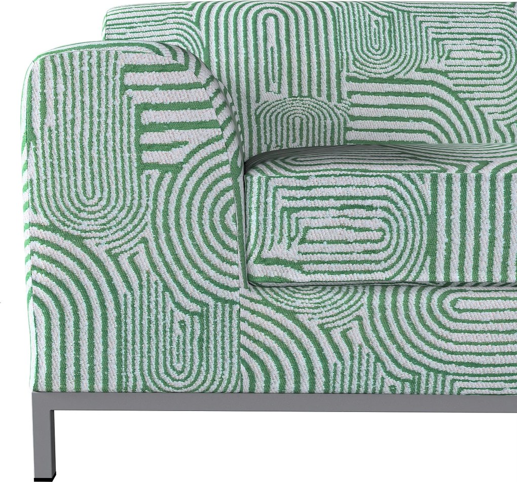 Potah na pohovku IKEA Kramfors 2-místná barva zelená látka pletený vzor, vzorované