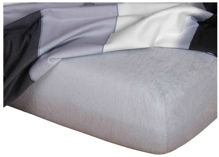Dadka Froté prostěradlo šedá B  Froté prostěradlo šedá 60x120x10 cm
