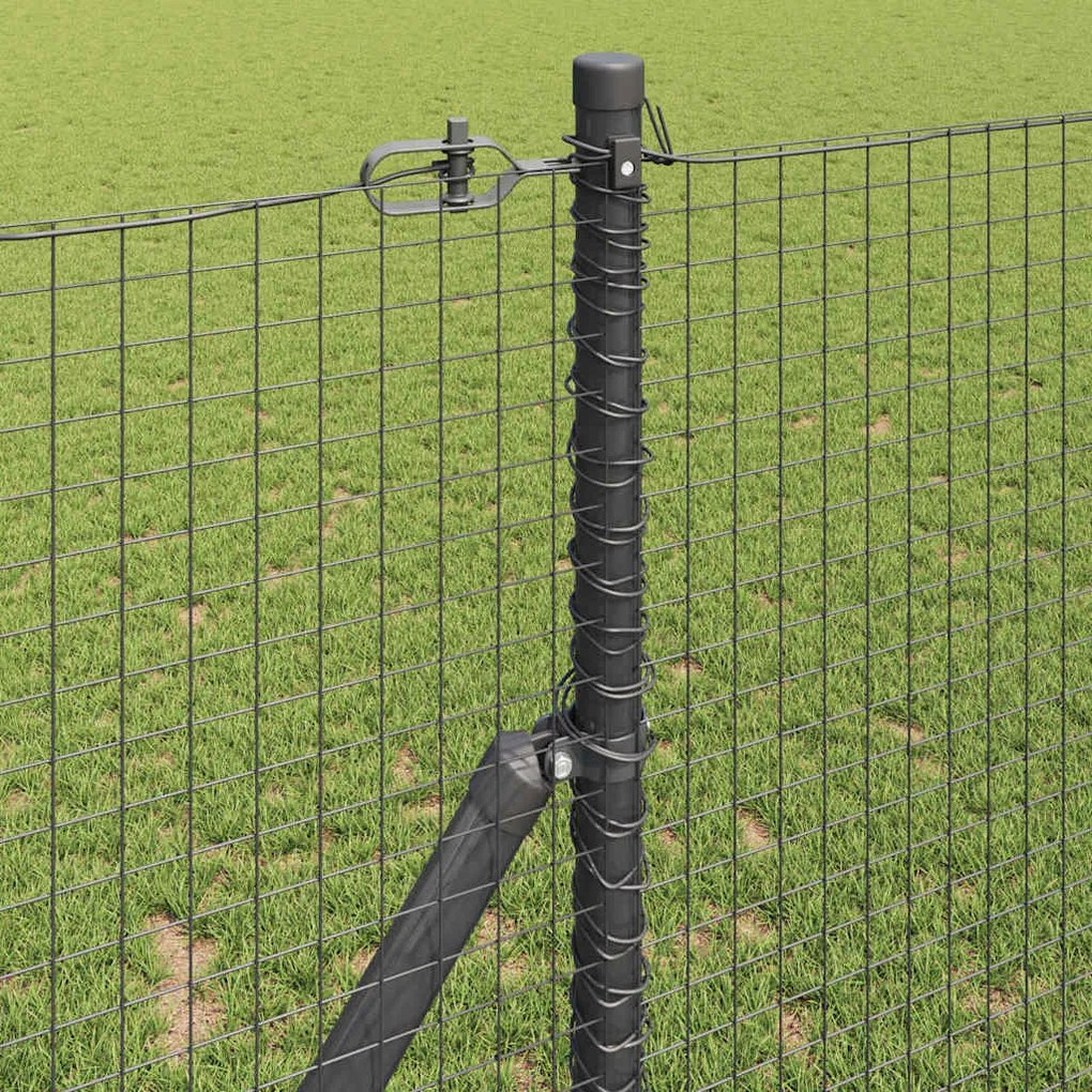 Zemní upevnění svařované drátěné ploty 10 x 1,4 m Šedá Síťovina 3351819