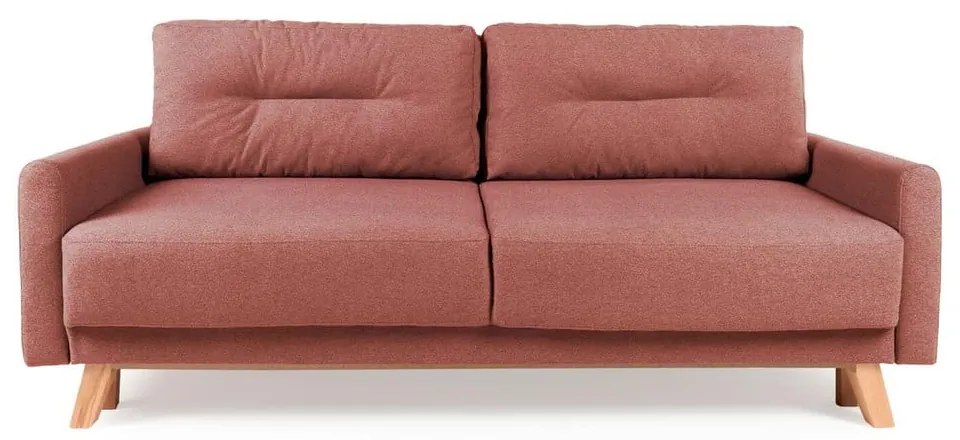 Růžová rozkládací/s úložným prostorem pohovka 214 cm Pop - II. jakost – Bonami Selection