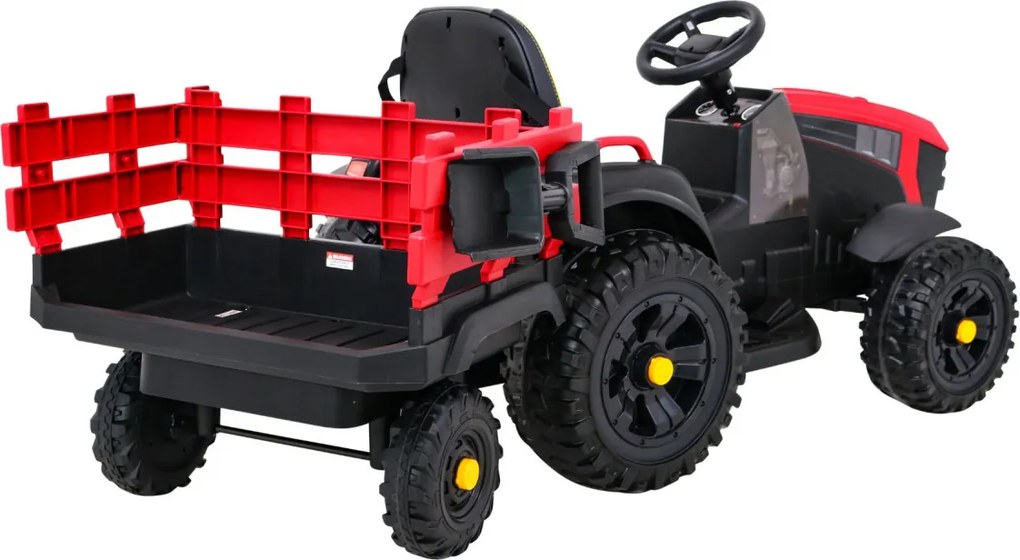 Ramiz Titánový traktor s přívěsem červený