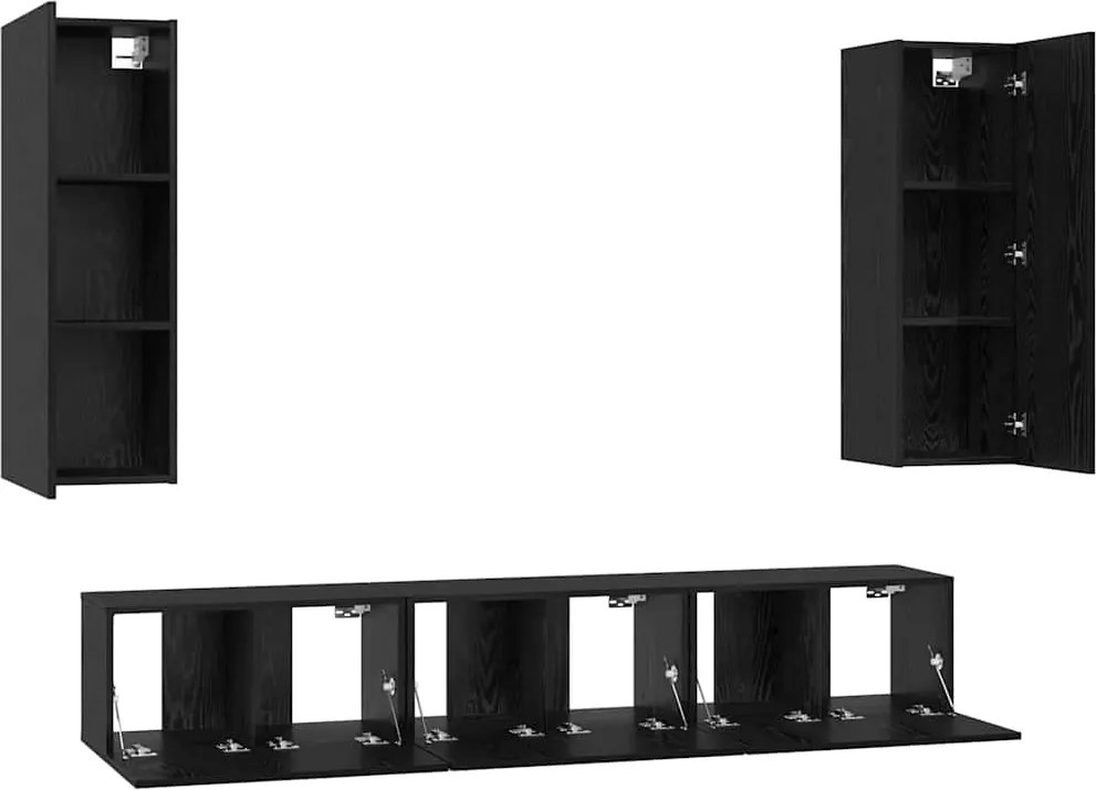 Sestava TV skříněk 5 ks Černý dub Kompozitní dřevo 3393451