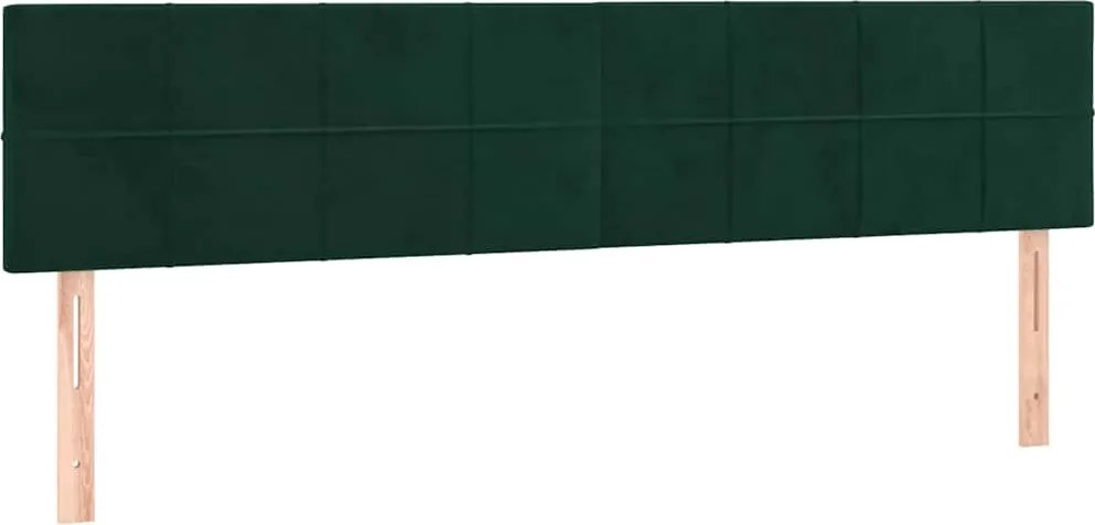 Box spring postel s matrací tmavě zelená 160x200 cm samet 3127502