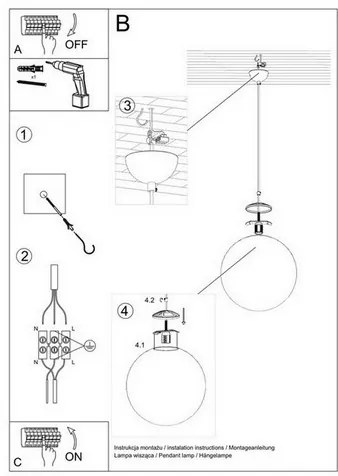 Závěsné svítidlo SOLLUX UGO 30 zlaté E27 1x60W bez žárovky SL.0716