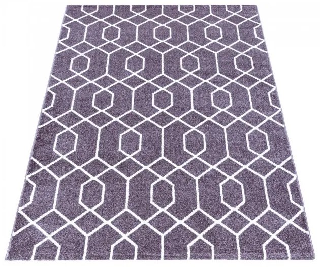 Vopi | Kusový koberec Efor 3713 violet - 80 x 250 cm