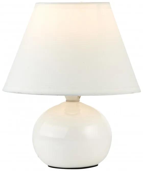 Brilliant Keramická stolní lampa PRIMO bílá 61047/05