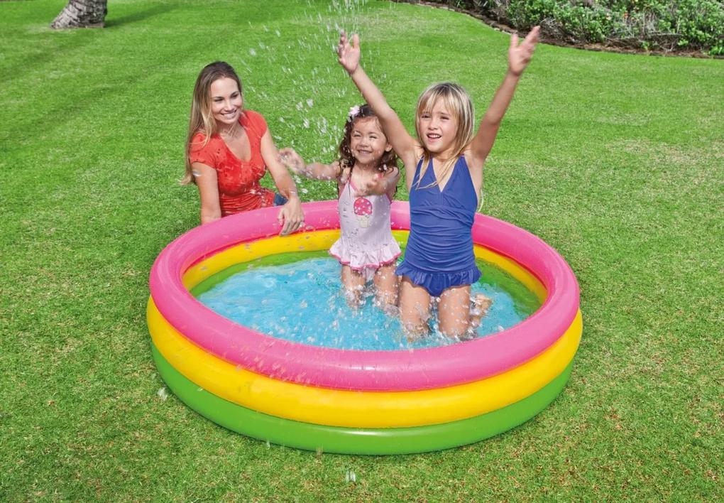 Dětský nafukovací bazén Intex 147 cm duha