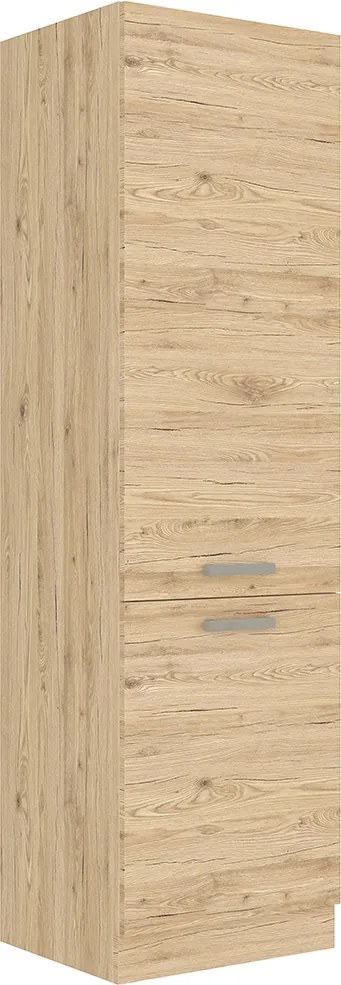 BORDEAUX bb | vysoká skříňka 60 DK-210 2F potravinová s policemi | 60 cm | dub bordeaux