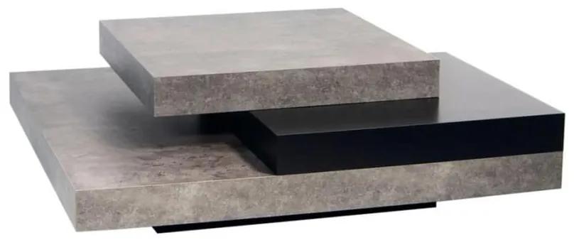 Designový konferenční stolek Mesa, beton, černá