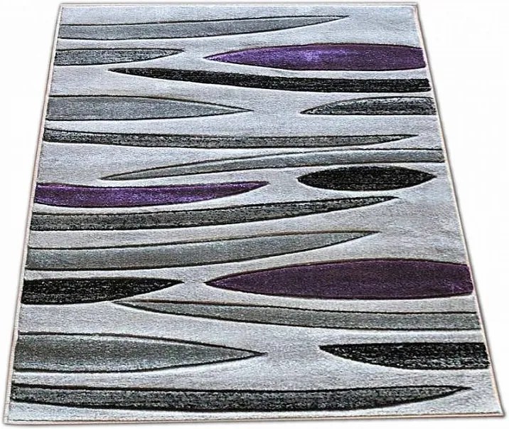 Kusový koberec FANTASY šedý fialový 200x290