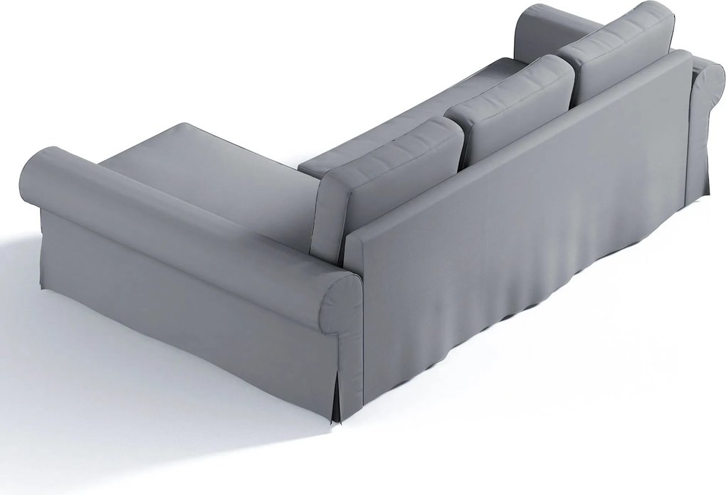 Potah na pohovku IKEA Backabro rozkládací se šezlongem barva šedá