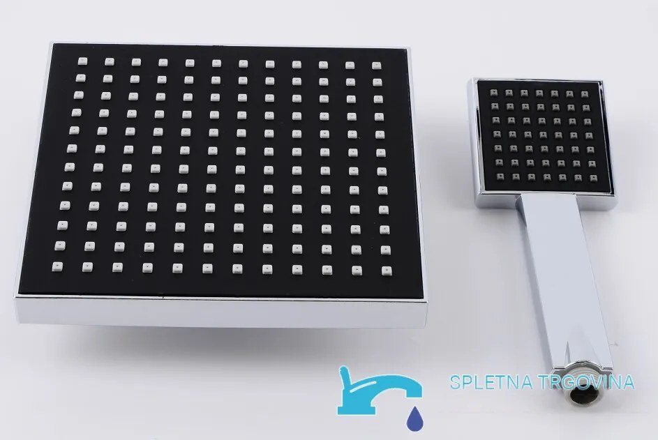 Podomítkový sprchový systém EYN PT77075 s LED v chromovaném provedení