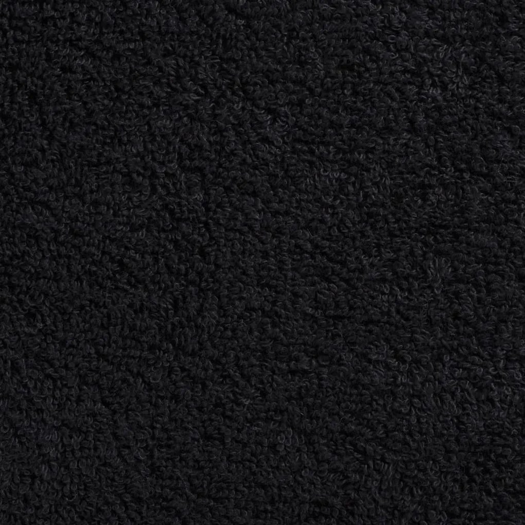 Premium ručníky SOLUND 10 ks černé 100 x 200 cm 600 g/m² 137439