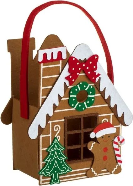 Vánoční dárková taška GINGERHOUSE 17x21 cm, sada 2 ks