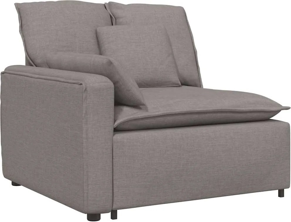 Modulární pohovka s polštáři taupe 3321092