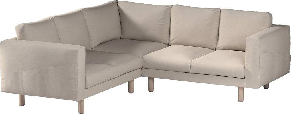 Potah na pohovku IKEA Norsborg rohová 4-místná barva šedá látka pletený vzor