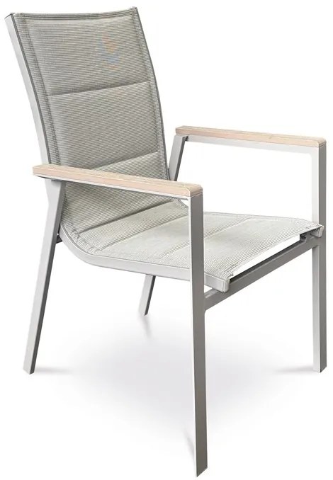 Autronic Zahradní židle s područkami AZC-S1110 GREY