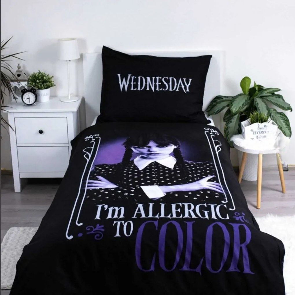 Povleceni Disney Wednesday 140x200cm + 90x70 cm Setino