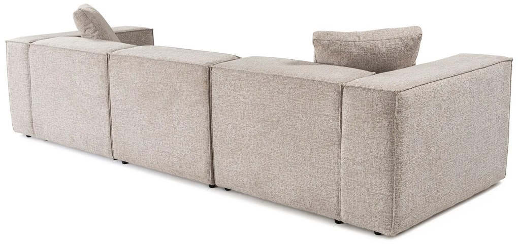 Atelier del Sofa Rohová sedací souprava Lora (L1-O1-1R-POUFFE ) - Mocha, Moka