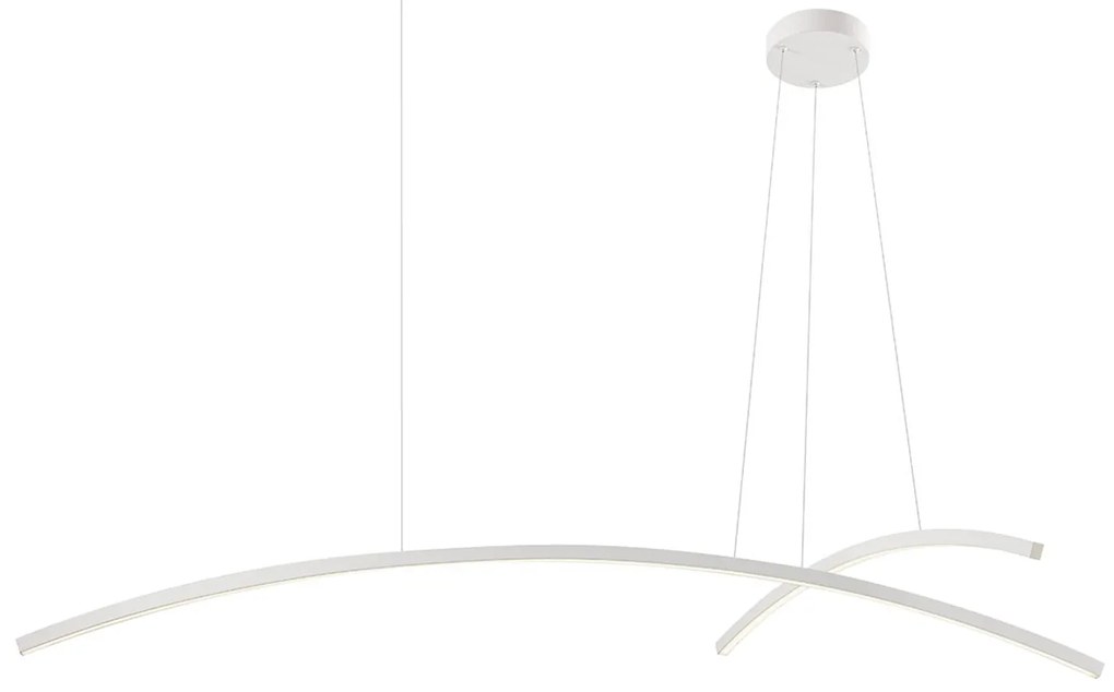 Redo 01-2101 závěsné LED svítidlo stmívatelné Katana matně bílé, 42W, 3000K, 160cm