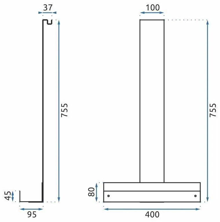 Polička na sprchový kout REA TORI nikl kartáčovaný