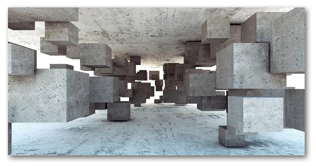 Foto obraz akryl do obýváku Kvádry v betonu