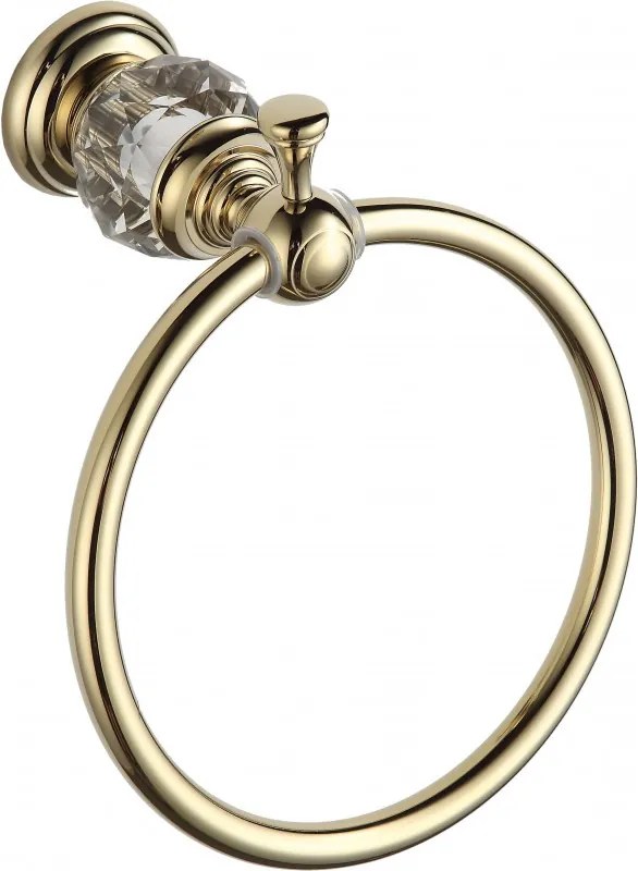 Mexen příslušenství, ESTELA držák na ručníky Ring, zlatá, 7011532-50