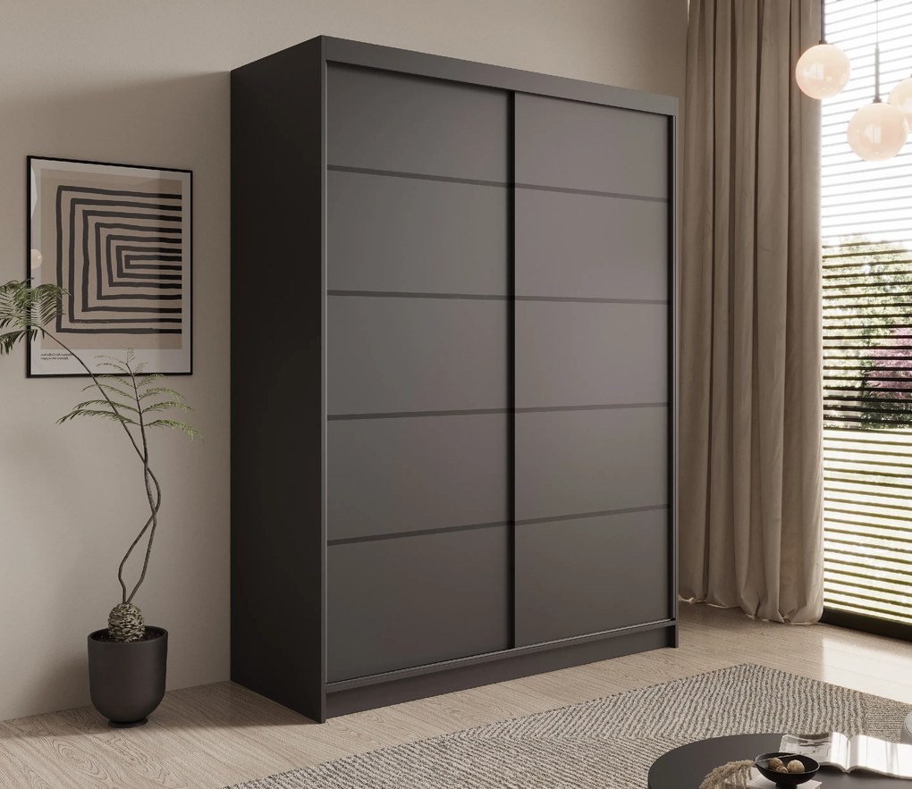 ADRK Furniture Posuvná skříň Calma 150 ADRK-SW-CAL-150-BB