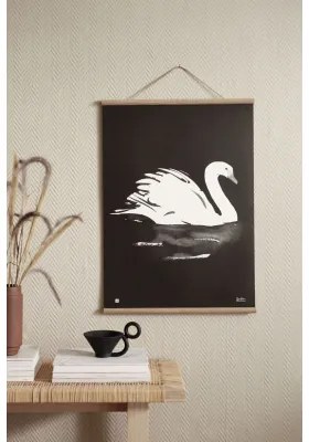 Plakát Swan velký 50x70 cm Teemu Järvi Illustrations
