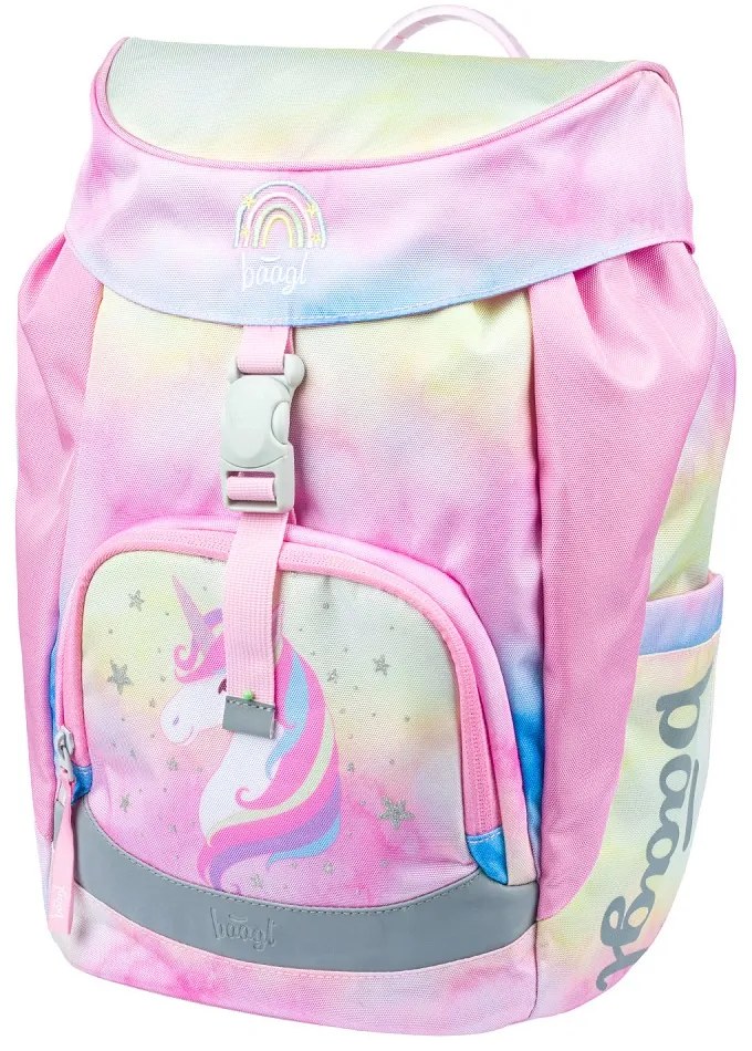 BAAGL Školní batoh Airy Rainbow Unicorn